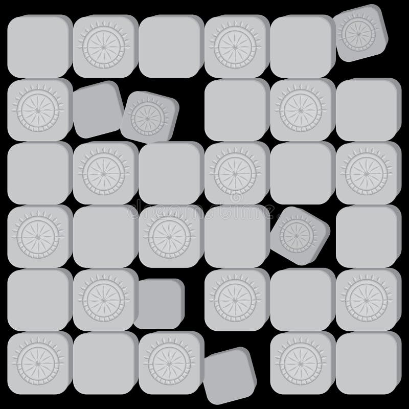 Floating blocks stock vector. Illustration of block, gray - 10363885