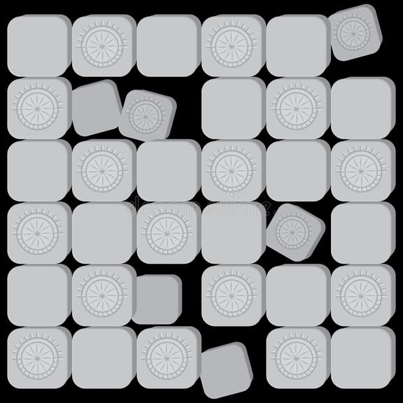 Floating blocks stock vector. Illustration of block, gray - 10363885