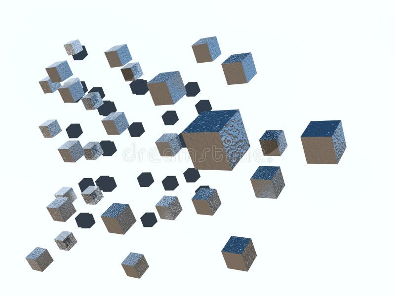 Floating Blocks Company Logo and Design Elements Stock Vector ...