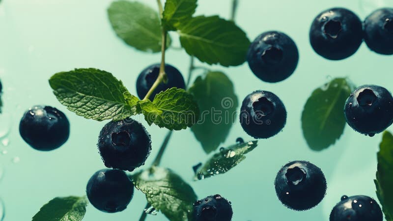 Floating Blueberries in Water Stock Photo - Image of fruit, ecology ...