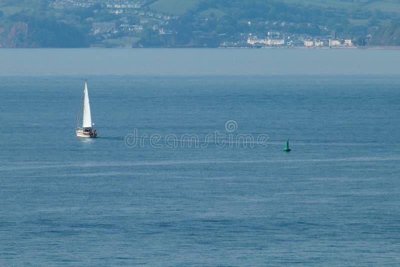 Floating Boats on the Sea in Exmouth, England Stock Photo - Image of ...