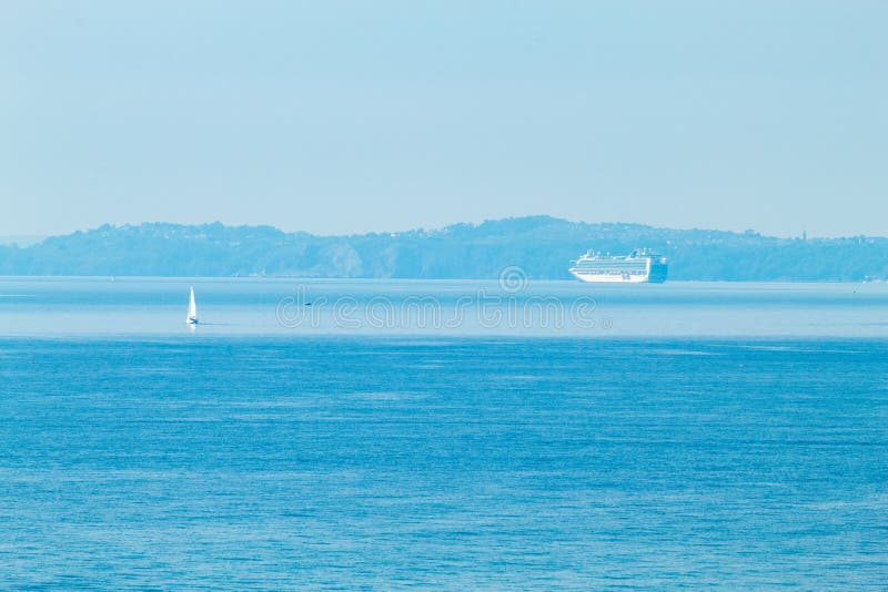 Floating Boats on the Sea in Exmouth, England Stock Photo - Image of ...
