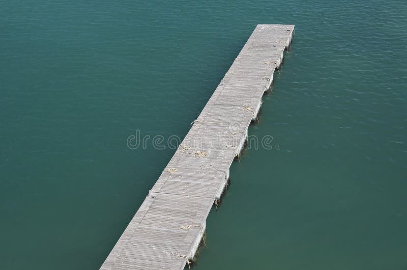 Floating bridge. stock photo. Image of floating, board - 14820746