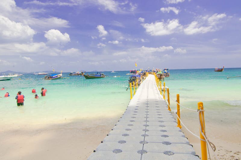 Floating bridge stock image. Image of idyllic, island - 56022395