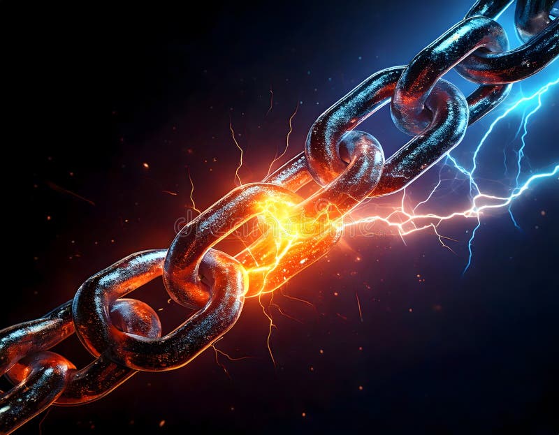 Steel Chain Single Link Stock Illustrations – 631 Steel Chain Single ...