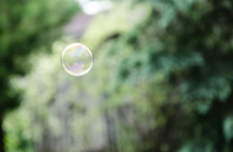 A Single Bubble in the Shore of the Beach Stock Image - Image of peace ...