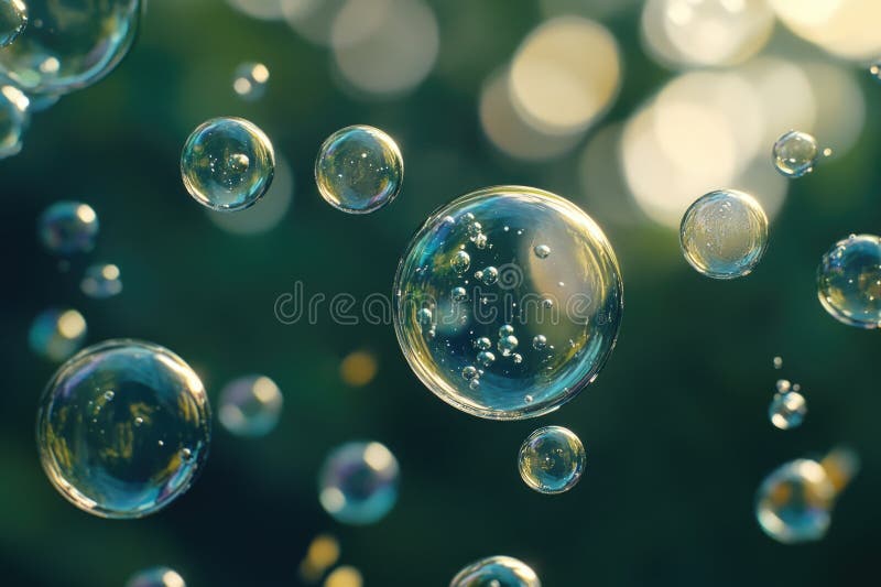 Floating Bubbles stock photo. Image of whimsical, fluff - 374241452