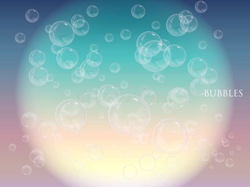 The Floating Bubbles stock vector. Illustration of transparent - 214769700