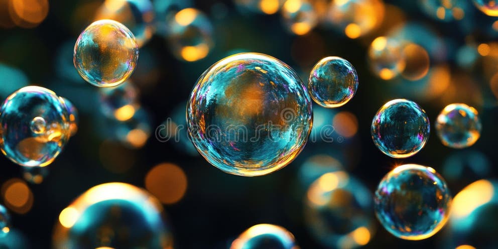 Floating Bubbles stock photo. Image of atmosphere, festive - 374821724