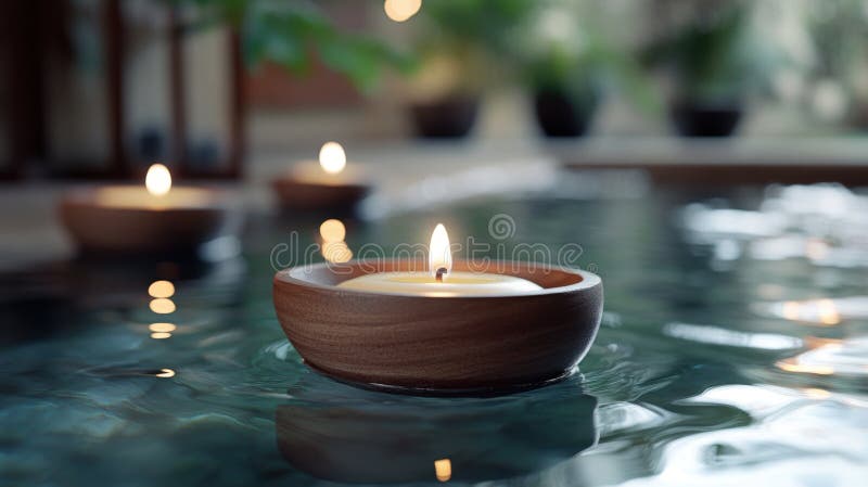 Floating Candle Decor, Floating Candles in Decorative Bowls Create a ...