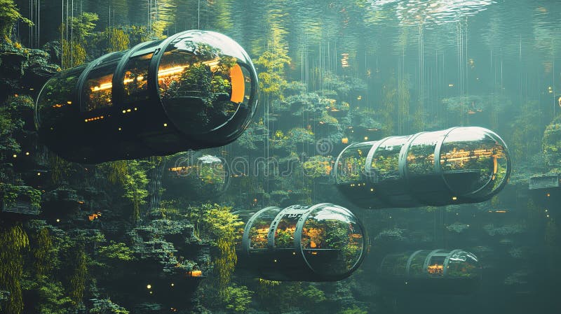 Floating Capsules Dissolve into Molecular Structures in a Dreamy ...