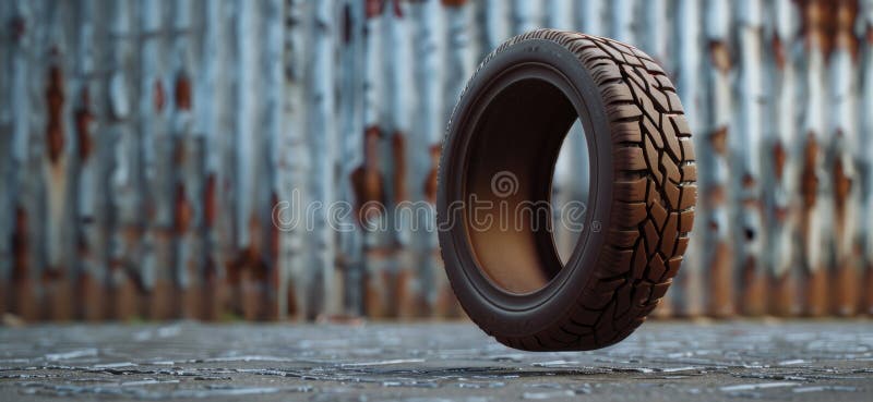 Floating Car Tire Ai Generated Stock Photos - Free & Royalty-Free Stock ...