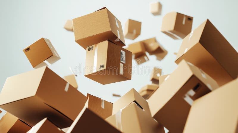 Floating Cardboard Boxes in Motion: Exploring Dynamics and Logistics ...