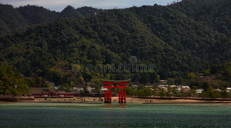 The Floating Temple of Nara Japan Stock Photo - Image of itsukushima ...