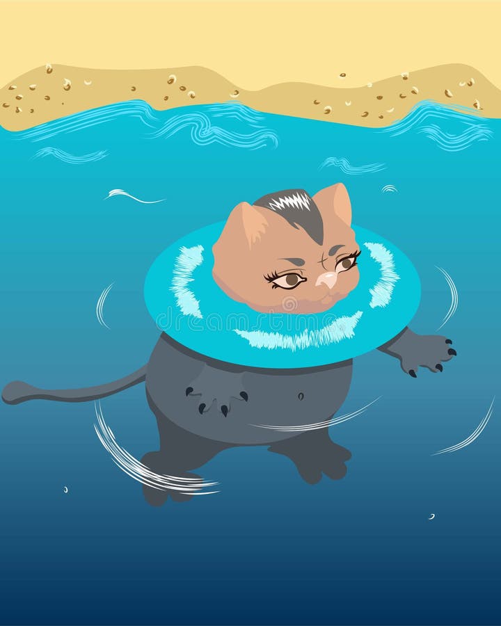 Floating Cat Stock Illustrations – 2,605 Floating Cat Stock ...