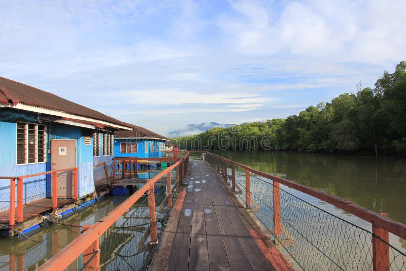 Floating Chalet stock image. Image of water, montain - 102429069