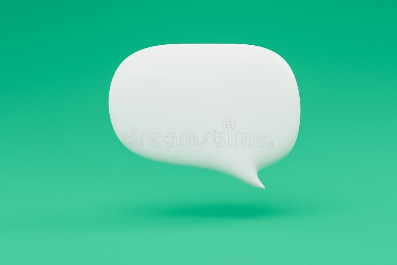 Floating Chat Symbol for Smartphone Application on Orange Background ...