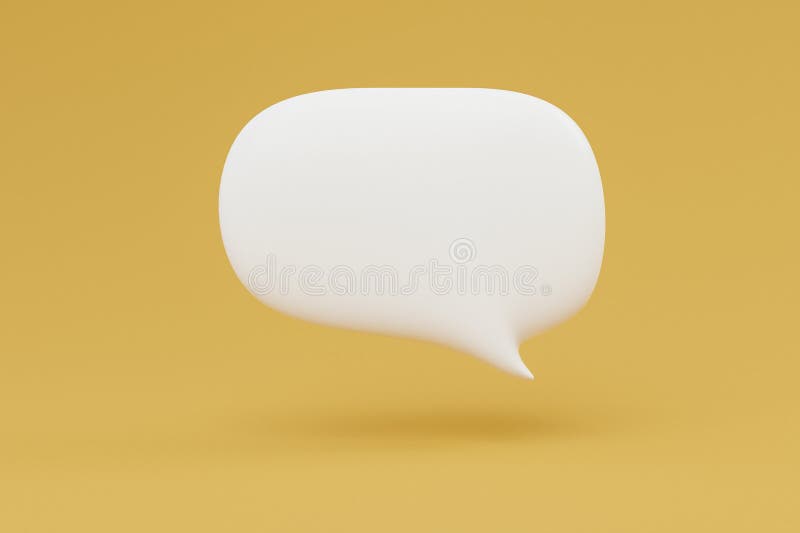 Floating Chat Symbol for Smartphone Application on Orange Background ...