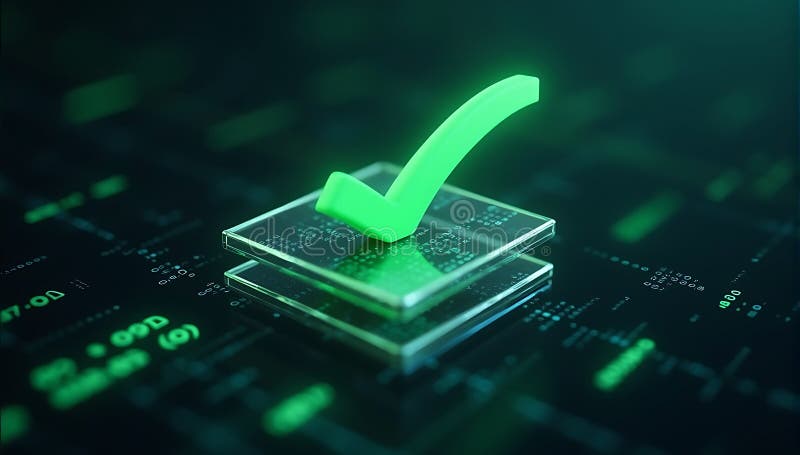 A Floating Checklist with Green Checkmarks Superimposed on Transparent ...