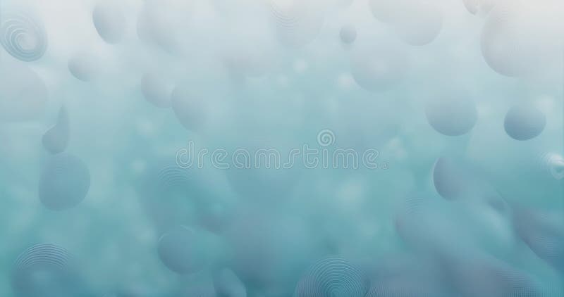 Floating Circles Animation on Abstract Blue and White Background Stock ...