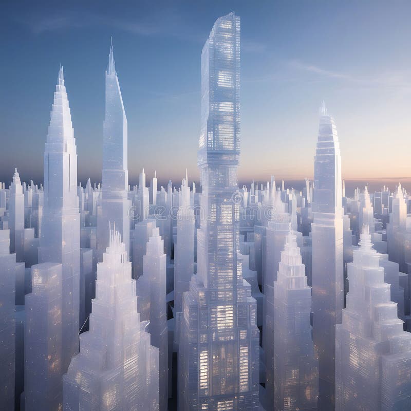 A Floating City of Shimmering Panels and Light Projections with ...