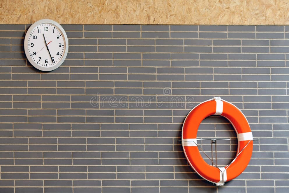 Floating and clock stock image. Image of hour, saving - 13872551