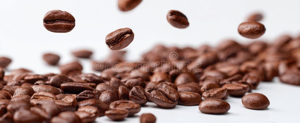 The Floating Coffee Beans Creating a Rich and Aromatic Scene..AI ...