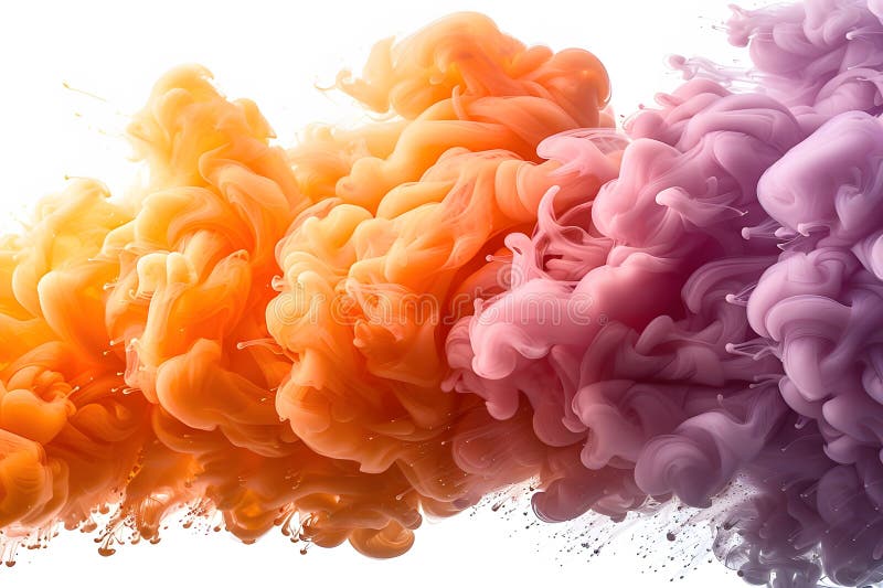 Floating Colored Inks. Generative AI Stock Illustration - Illustration ...