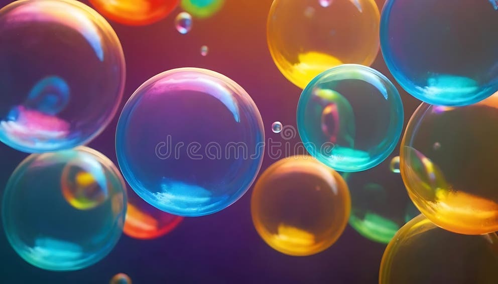 Floating Colorful Bubbles with Refraction and Gradient Lighting ...