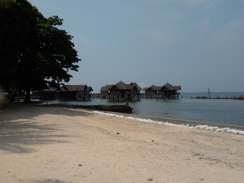 Floating Cottage stock photo. Image of island, beach - 48484030