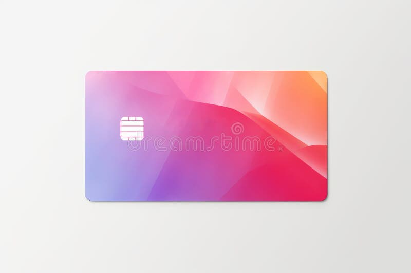 Floating Credit Cards Mockup on Black Background Stock Illustration ...
