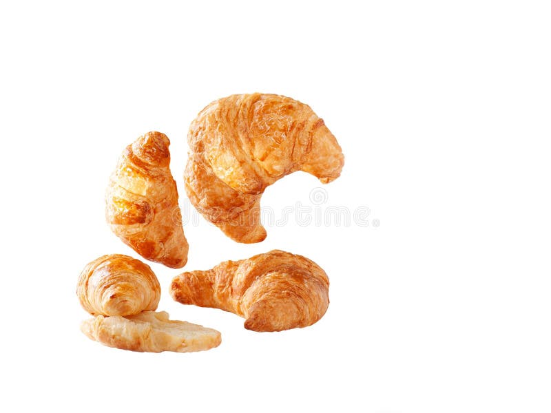 Floating croissants stock image. Image of flaky, crumbly - 360561357