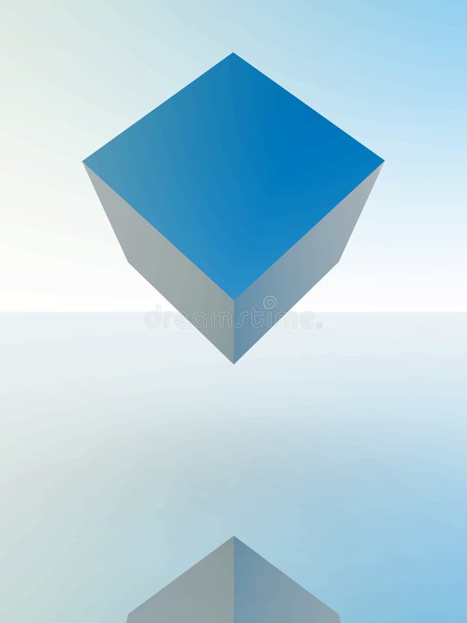 Floating Cube Picture. Image: 5470273