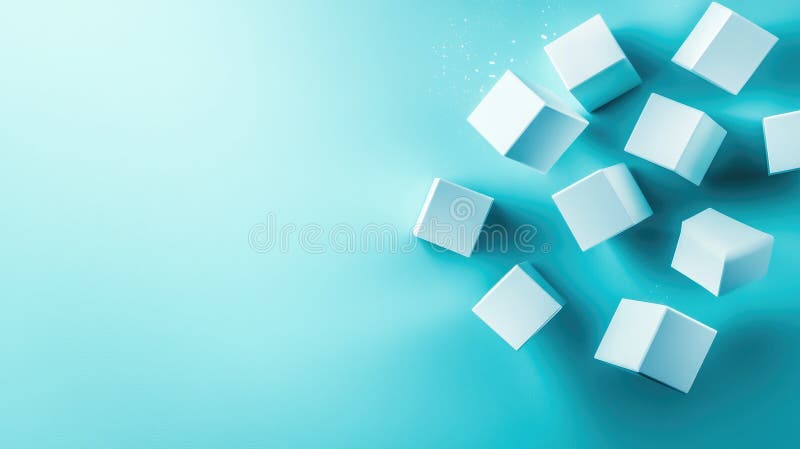 A Stunning Display of Floating Cubes Showcasing Digital Innovation in ...