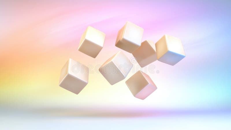 A Stunning Display of Floating Cubes Showcasing Digital Innovation in ...