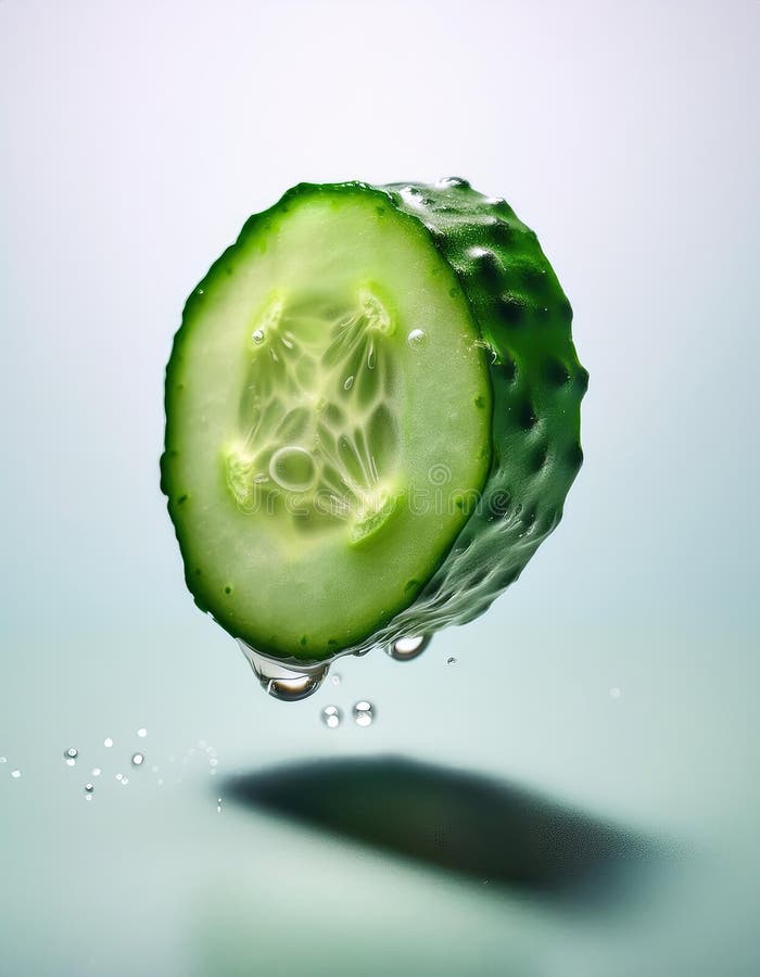 Floating Cucumber Half Creates an Artistic Display with Soft Shadows ...