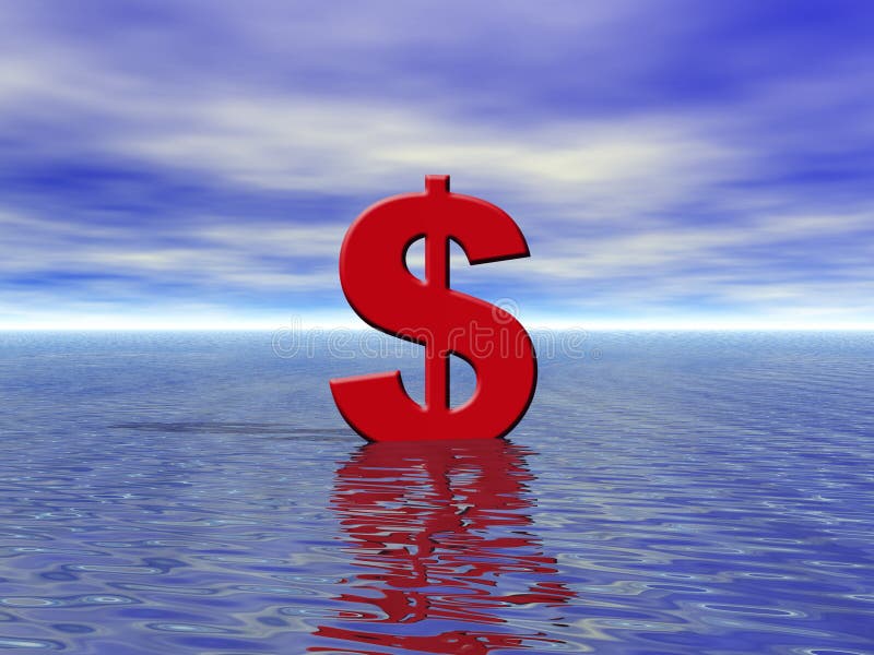 Floating currency stock illustration. Illustration of balance - 347599