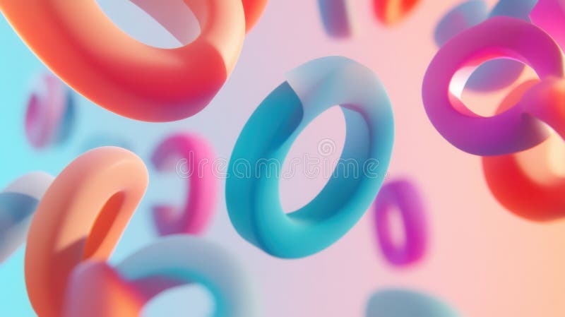 Creative Typography Background Featuring 3D Floating Letters and ...