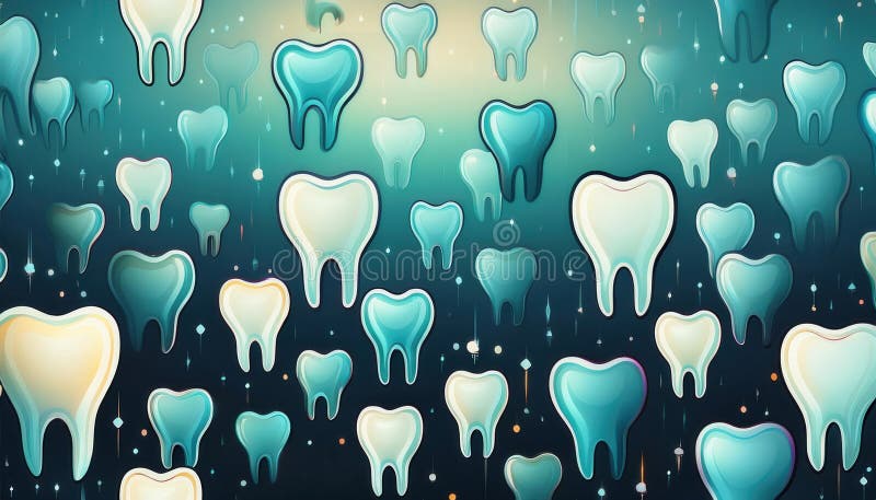 Floating Dental Art Creates a Mesmerizing Stock Image - Image of ...