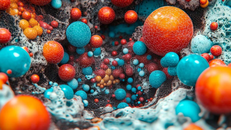 Floating in a Digital Space, Spheres Exhibit 4k High-definition Visuals ...