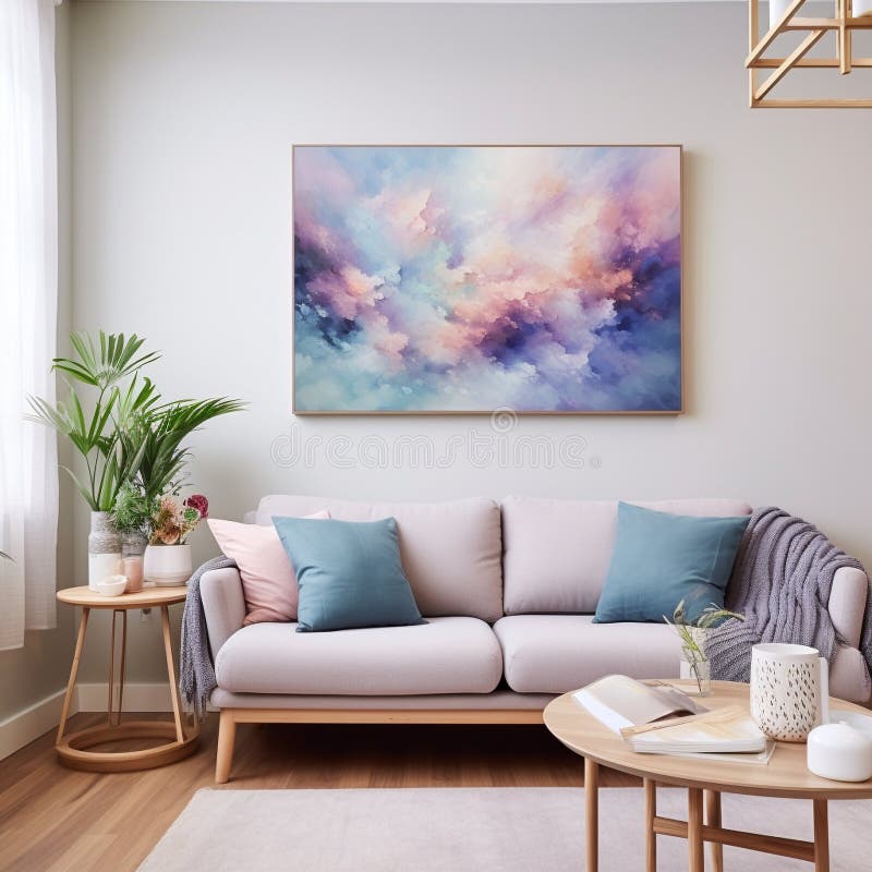 Floating Dreams: a Cloud-Like Composition Suspended in Mid-Air Stock ...