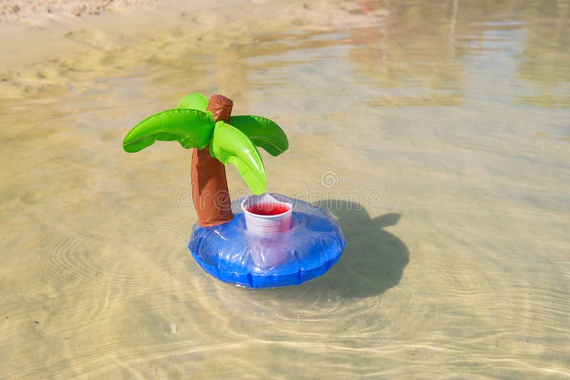 Floating Drink in Nature Water Stock Image - Image of nature, exotic ...