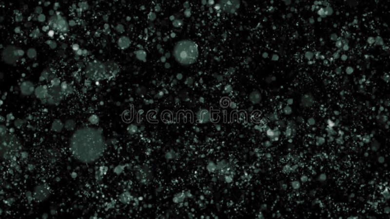 Floating Dust Particles and Bokeh Effect on Black Background Stock ...