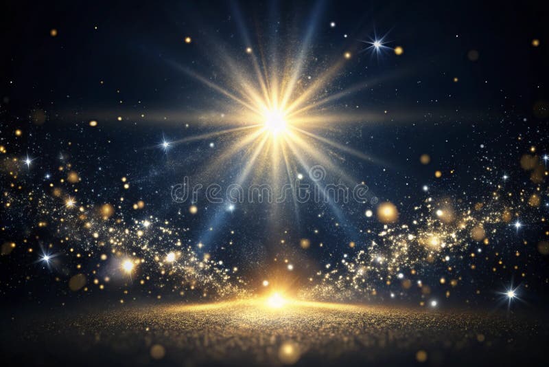 Floating Dust Particles. White Dust Texture on a Black Background with ...