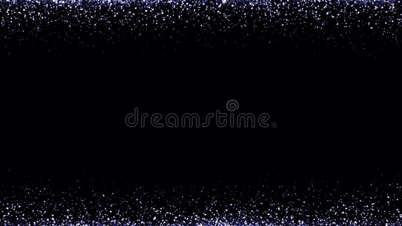 Floating Dust Particles at the Top and Bottom of the Frame on Black ...