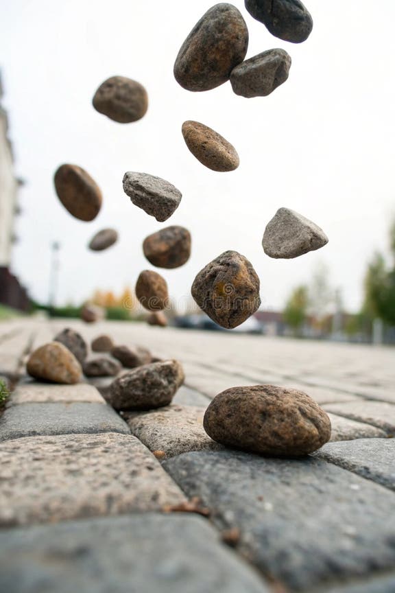 Floating Falling Rocks. a Layout of Rocks that are Either Floating or ...