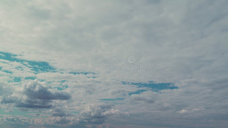 Floating Fluffy Clouds. Beautiful Sunny Blue Sky with Wispy Smoky White ...