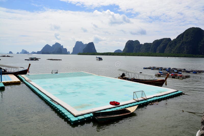 Floating Football Field on the Panyee Island Editorial Stock Photo ...