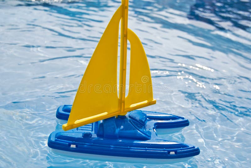 Sailboat in swimming pool stock photo. Image of summer - 841268