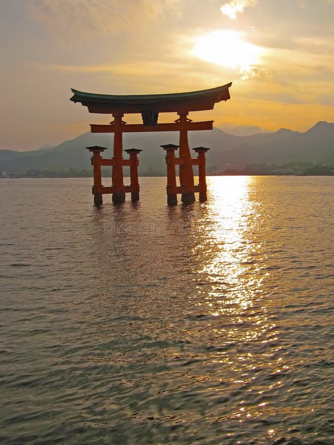 Torii Gate, Miyajima, Japan Stock Photo - Image of budhism, gate: 18825890